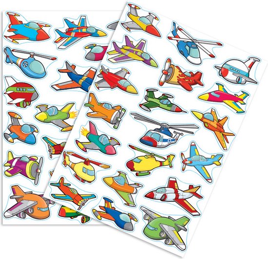 Stickers - Vliegtuigen & Helikopters / Luchtvaart - Scrapbook Hobby DIY ...