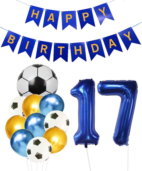 Cijfer Ballon 17 | Snoes Champions Voetbal Plus - Ballonnen Pakket ...