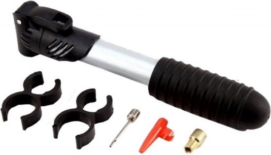 New Age Devi - Dunlop Mini Fietspomp/Handpomp - 20-46 cm. - Grijs - Max. 6 Bar: Een... | bol