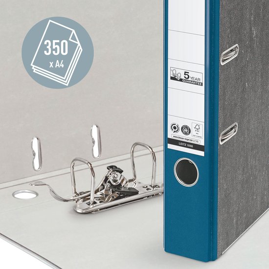 Leitz Cardboard binder 180° A4 Blauw | bol.com