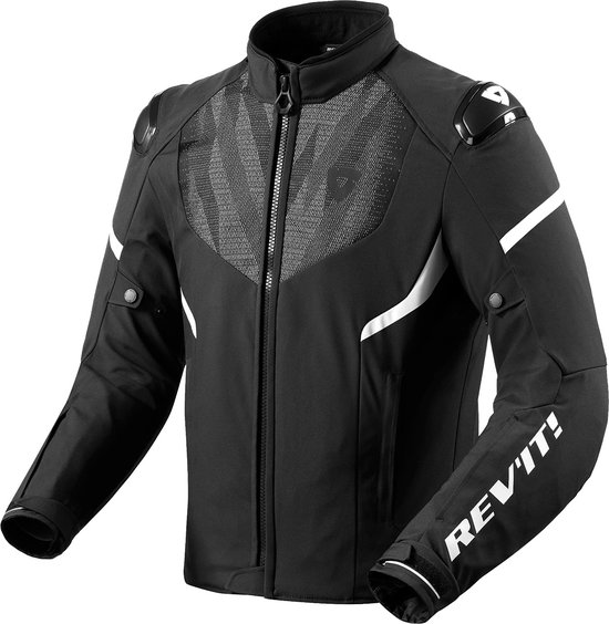Rev'it! Jacket Hyperspeed 2 H2O Black White L - Maat - Jas | bol