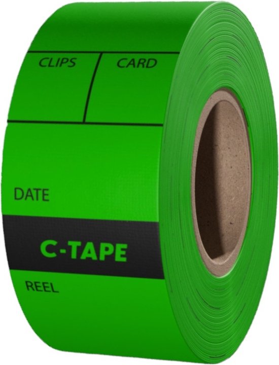 C-Tape Camera Labels 25mm Groen (ca.80st.) | bol