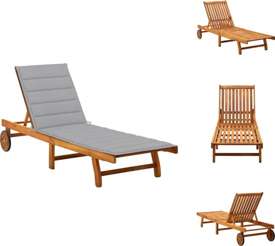 vidaXL Ligbed - Ligstoel - Ligbedden - Ligstoelen - Ligbed met kussen ...