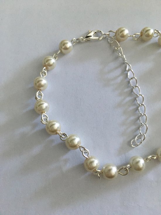 Petra's Sieradenwereld - Enkelbandje parel wit | bol