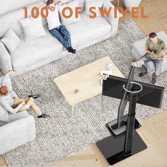 Universele TV Vloerstandaard met 19 tot 42 Inch Flatscreen TV Stand ...