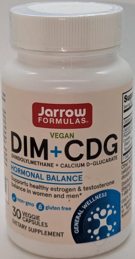 DIM + CDG 30 capsules - diindolylmethaan + calcium D-glucaraat | Jarrow ...