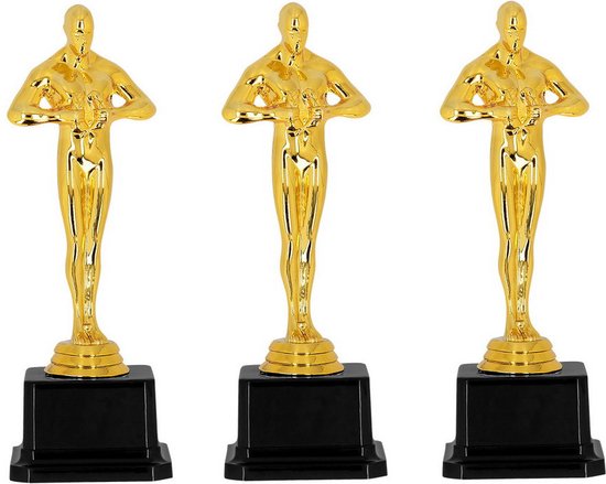 Prestatie Award beeldje 3 stuks - Film beeldje - Prestatie prijs ...