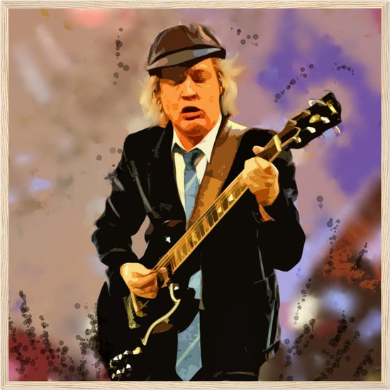 acdc Highway To Hell poster | agnus young Ac dc posters | 50 x 50 cm | ac/dc | WALWALLS® | bol