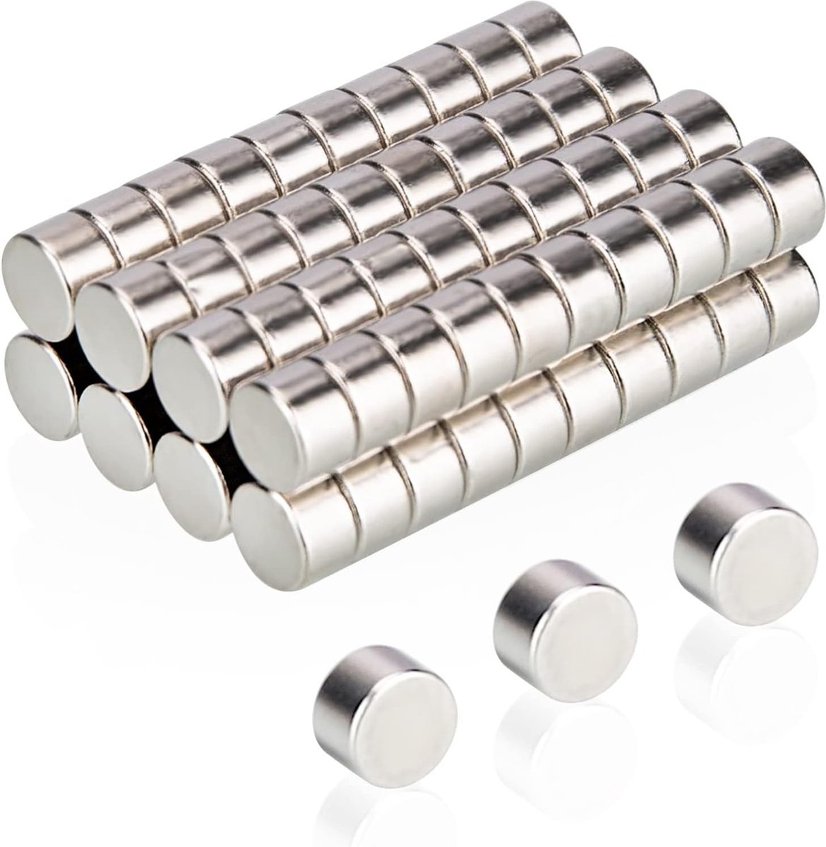 80 stuks mini-magneten, rond, klein, 5 x 3 mm, neodymium ...