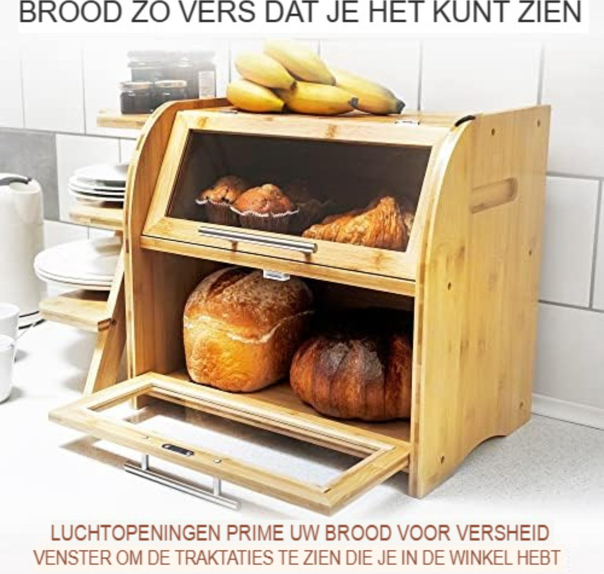 Brood Bewaardoos - Brood Opbergdoos - Vershouddoos Brood | bol