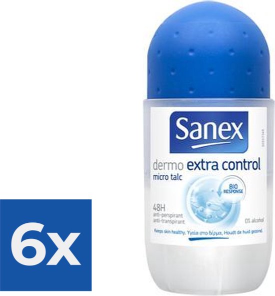 Sanex Dermo Extra Control Micro Talc Anti-Transpirant Deodorant Roller 50 ml -... | bol