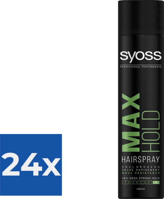 Syoss Styling-Hairspray Max Hold - 1 stuk - Voordeelverpakking 24 stuks ...