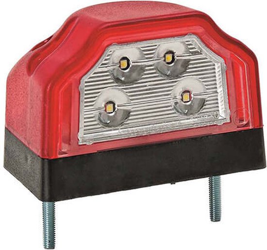 LED kentekenverlichting met rode behuizing KL4 | bol