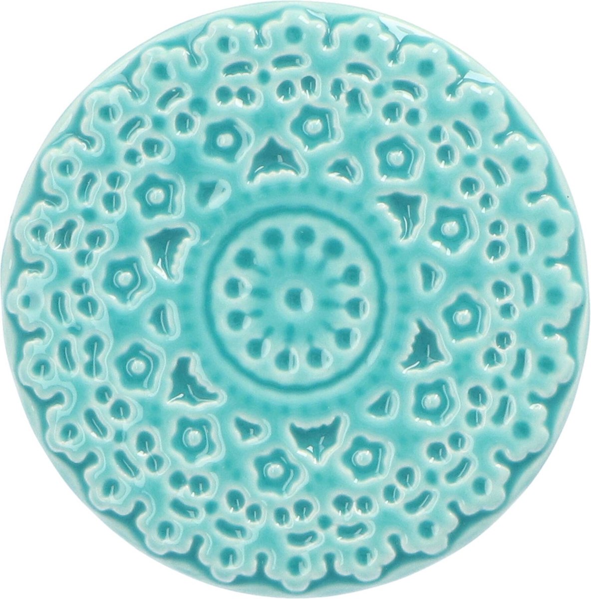 Duro Ceramics - Onderzetter keramiek turquoise - Onderzetters | bol
