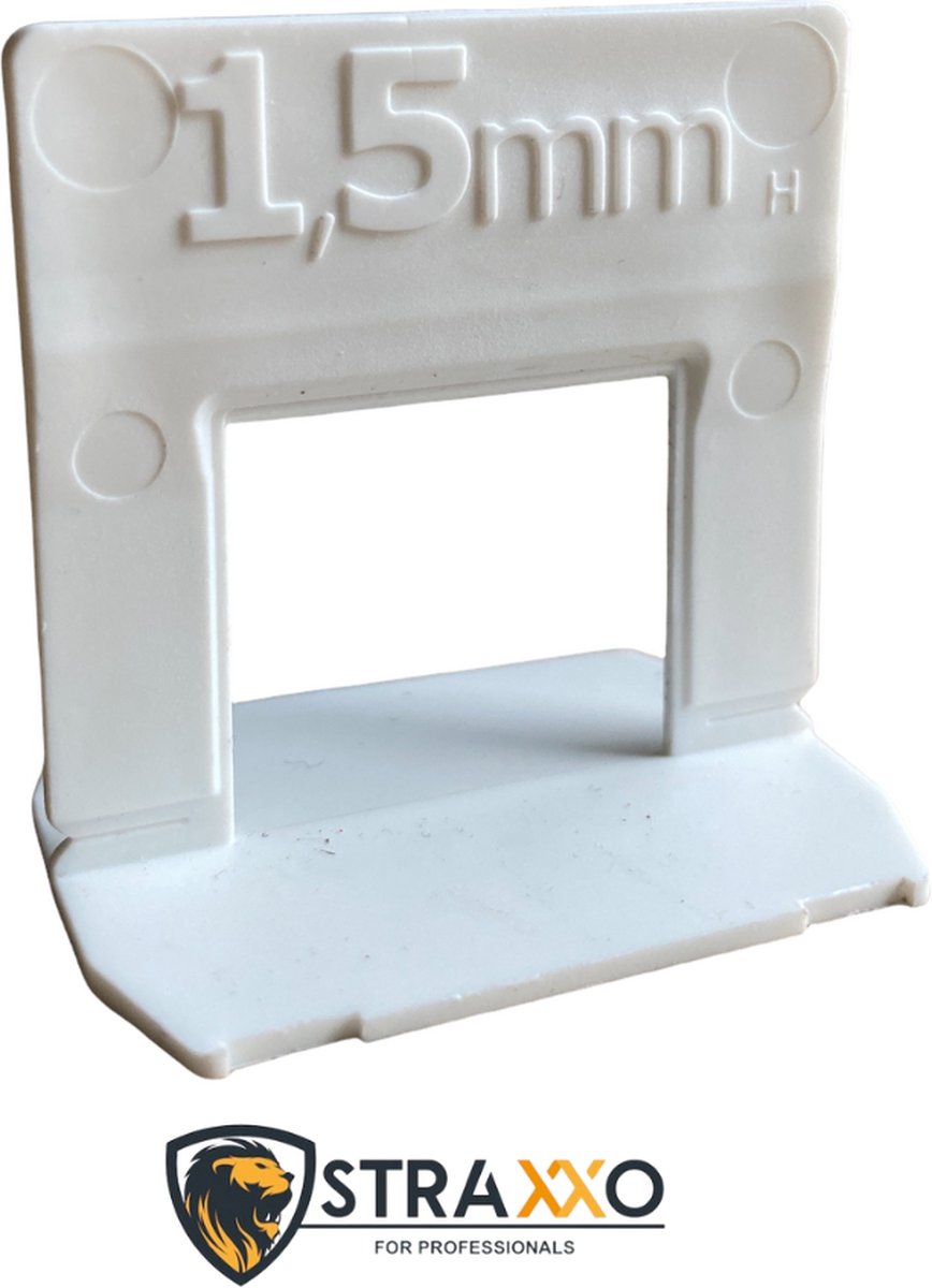 Straxxo - Tegel Levelling Systeem - Levelling clips - 1,5 mm. - 100 ...