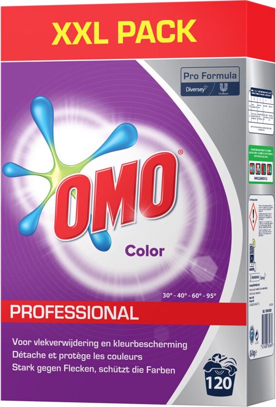Omo Professional Color 120 wasbeurten 8-4kg - Voordeelverpakking 24 ...