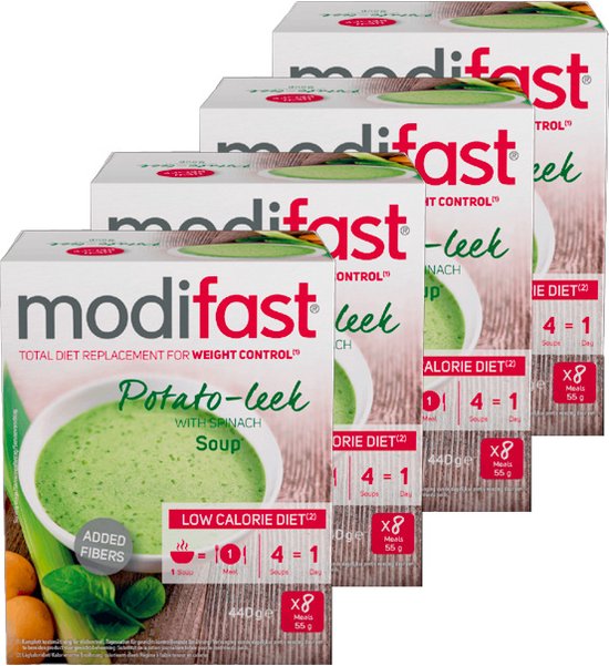 Modifast | Intensive Soep | Prei Aardappel | 4 Stuks | 4 x 416 g | bol