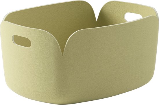Muuto Restore basket - Opbergmand - 35x48xh23 cm - beige groen | bol