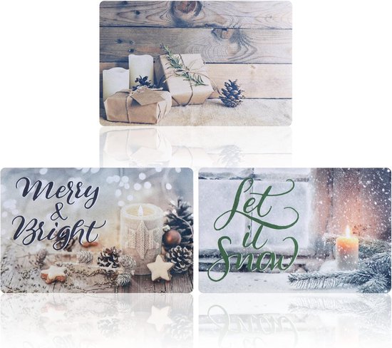 3 x Deurmat - Antislip Vuilvanger Mat - Winter Deurmat voor binnen en ...