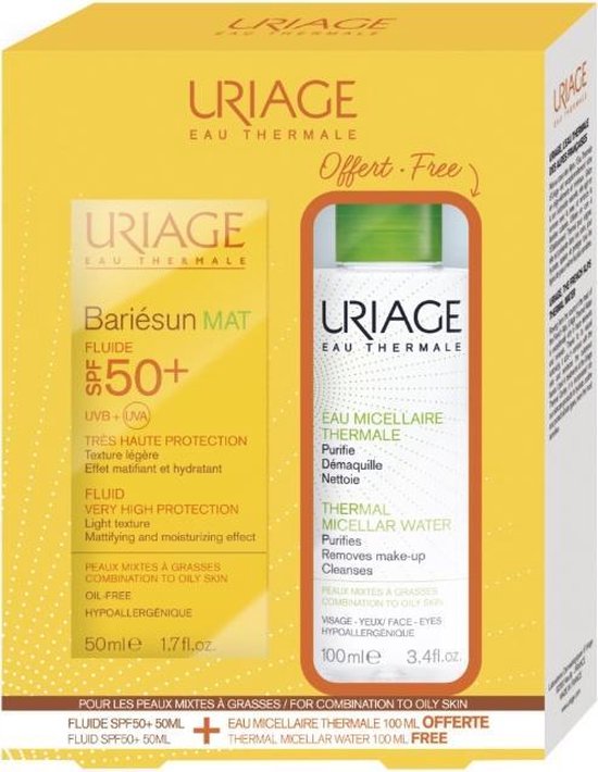 Uriage Bariesun Mat Fluid Spf50+ 50ml Set 2 Pieces | bol.com