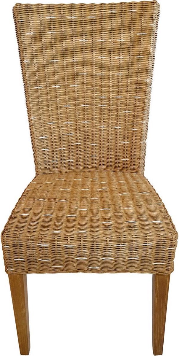 Eetkamerstoel Rotan | Rieten Serre Stoel | Hout Rotan | Bruin | bol