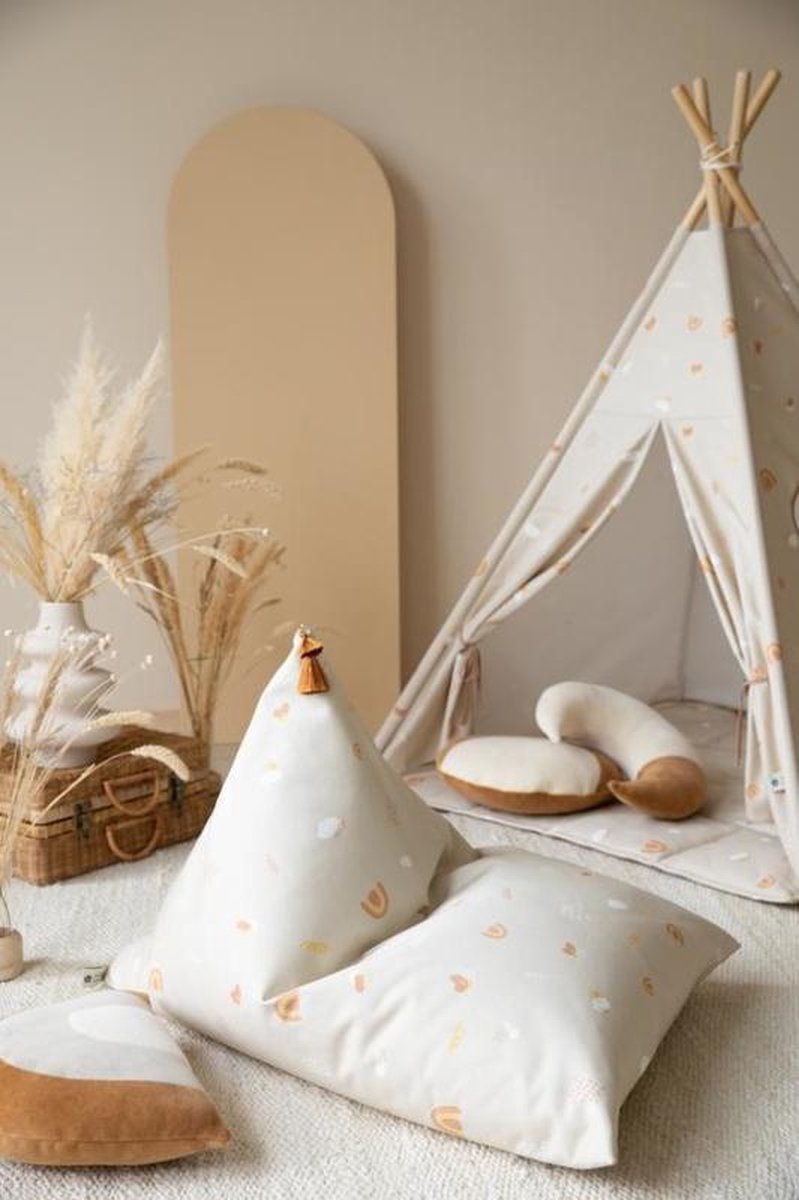 Kinder Zitzak Beanbag Kinderkamer Amber Rainbow Wigiwama - Zitzak Kind ...