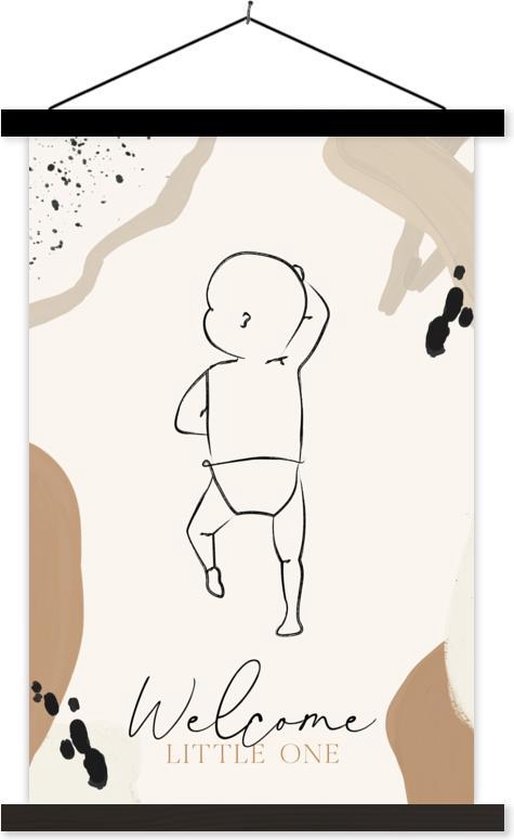 Posterhanger incl. Poster - Schoolplaat - Geboorte - Welcome little one ...