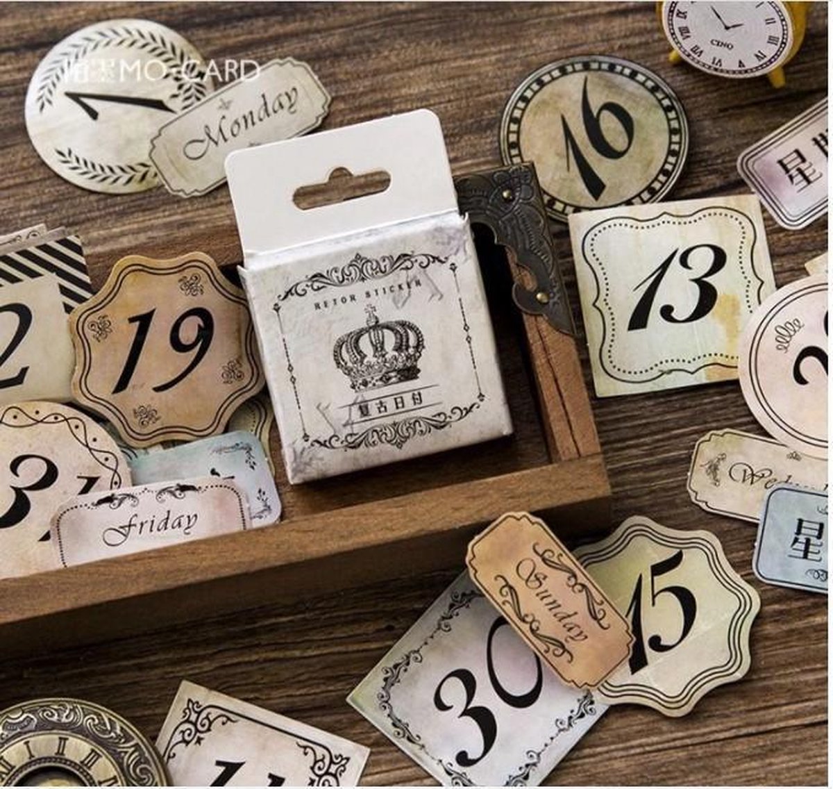 45 verschillende Stickers Datum en Dagen - Cijferstickers - MT085 ...