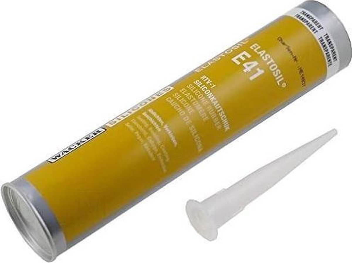 Elastosil E41 transparant multifunctionele lijm voor siliconen. - Patroon 310 ml. | bol