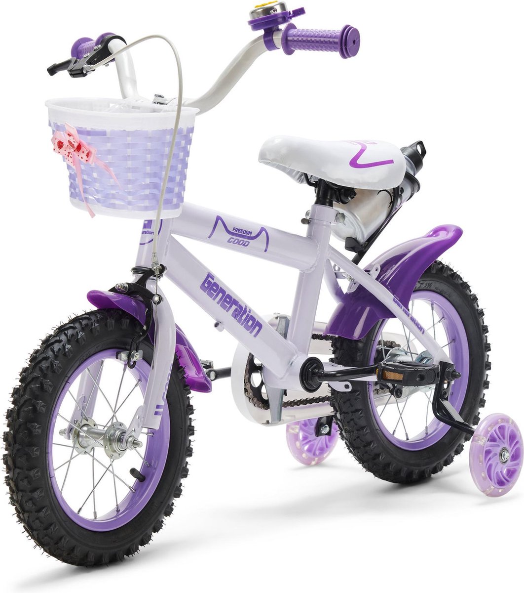 Generation Good 12 inch Paars - Meisjesfiets - Kinderfiets | bol.com