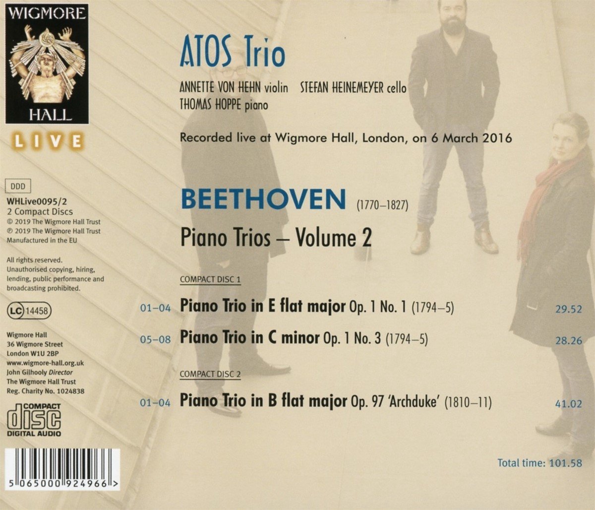 Atos Trio - Beethoven Piano Trios Volume 2 - Wi (CD), Atos Trio | CD (album) | Muziek | bol.com