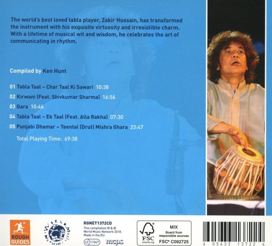 Zakir Hussain - The Rough Guide To Zakir Hussain (CD), Zakir Hussain | Muziek | bol