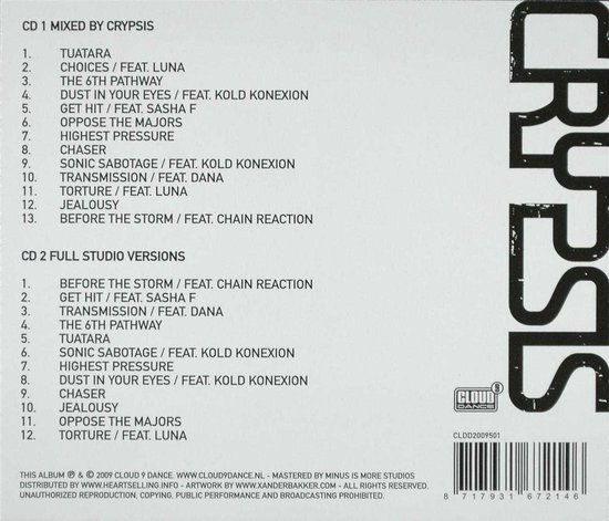 Crypsis - Statement Of Intent (CD), Crypsis | CD (album) | Muziek | bol.com