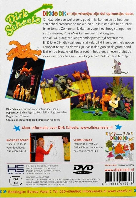 Dirk Scheele - Dirk Scheele - Dikkie Dik En Zijn Vriendjes (DVD) (Dvd ...