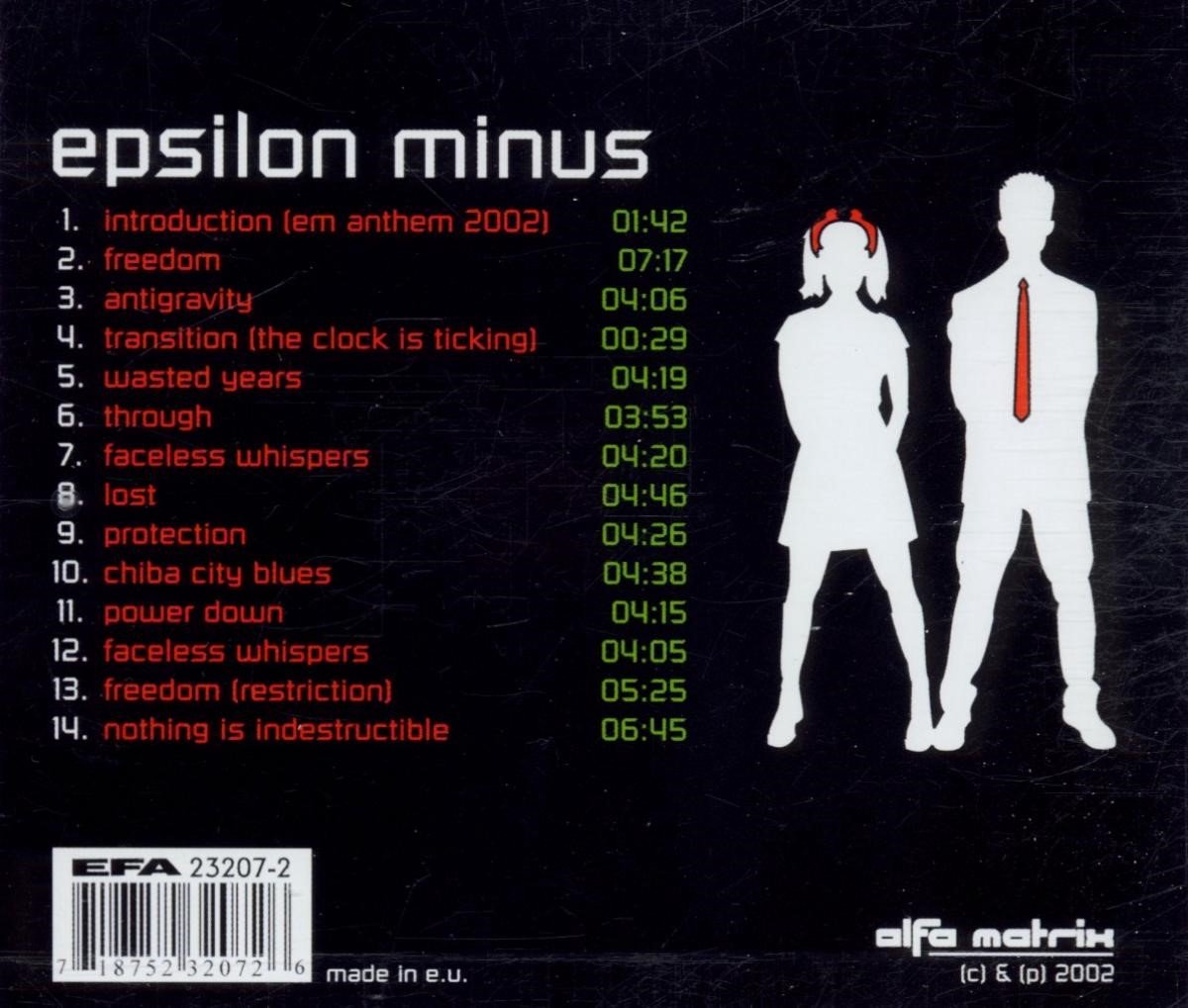 Epsilon Minus - Epsilon Minus (CD), Epsilon Minus | CD (album) | Muziek ...