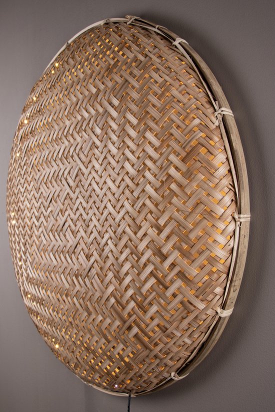 Rotan Wandlamp Aruba Globen Lighting 130020 wandverlichting 50x5cm ...