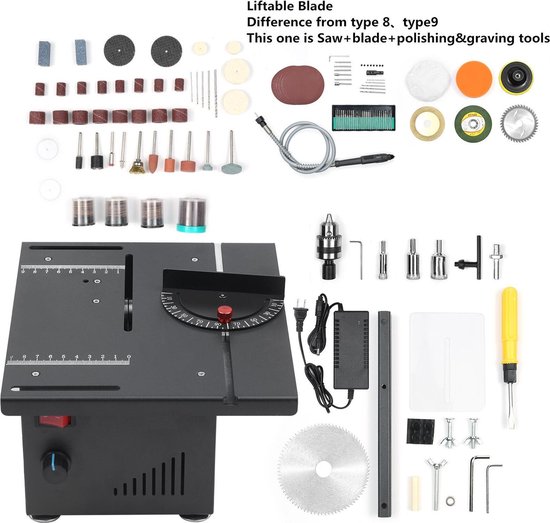 Multifunctionele - Elektrische Tafelzaag - Mini-Desktopcirkelzaag - Met ...