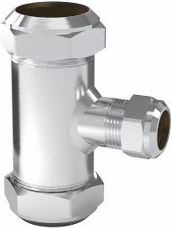 Bonfix Staalverzinkte knelfitting - T-koppeling - verlopend 109 - 3 x knel - 22mm x... | bol