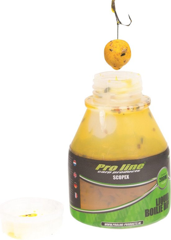 Pro Line Liquid Boilies Dip - Scopex - Flavour - 250 ml | bol.com