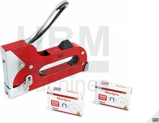 HBM Professionele Stalen Handtacker, Nietmachine Inclusief 1000 Nietjes ...