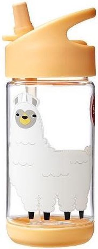 3 Sprouts - Water Bottle - Peach Llama | bol.com