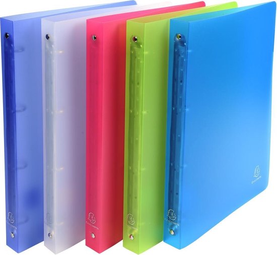 10x Chromaline PP Ringmap met 4 ringen van 20 mm - A4, Geassorteerd ...