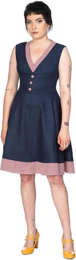 Dancing Days Flare jurk -M- DINER DAYS Blauw | bol.com