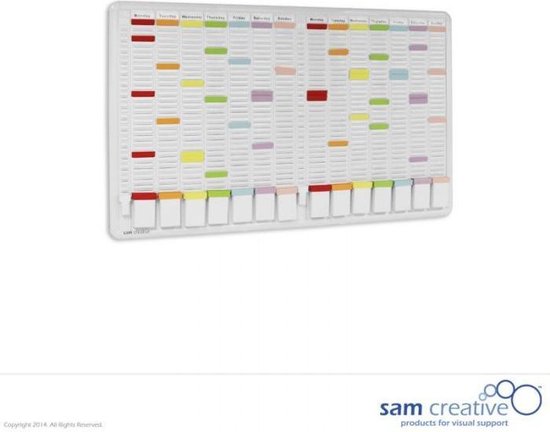 Kaartplanner 16-kolom 32 sleuven 60x101 cm | T-kaartplanner | Planbord ...