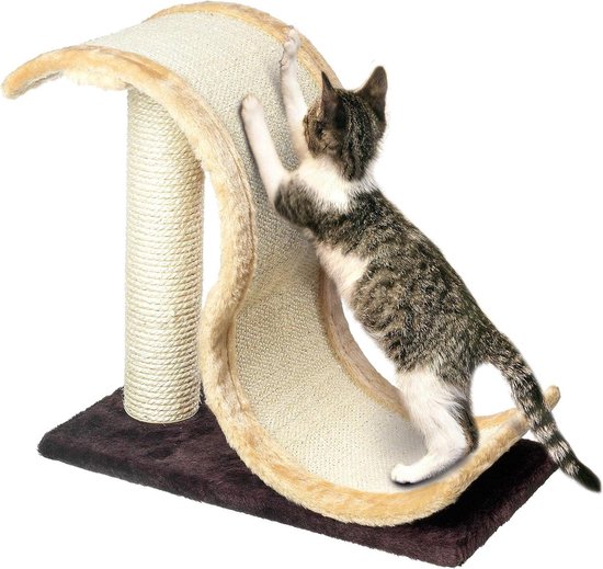 Krabpaal Kitty Scratchy I - 50 cm - 24 cm - 40 cm - Bruin-beige ...