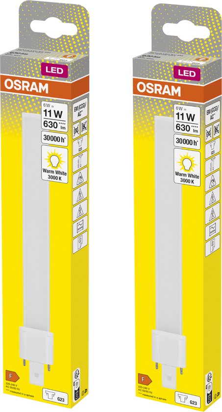 OSRAM OSRAM DULUX S LED EM & AC MAINS / LED buis: G23, Lengte: 234 mm, 6 W, 11 W... | bol
