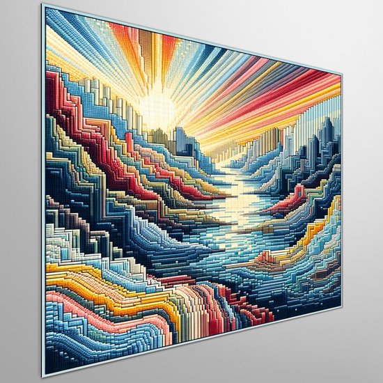 Pixel art relief schilderij | Pixelated masterpieces in three ...