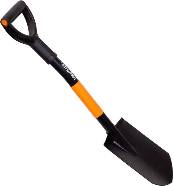 Mini puntige spade van gehard staal 75 cm - veldspade met D-greep ...