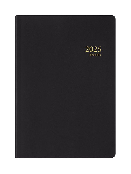 Brepols agenda 2025 - ARMADA - Seta - Weekoverzicht - 1w/2p - Zwart - 7 ...