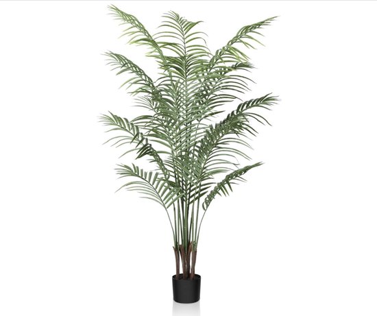 Kunstpalm, 150 cm, grote kunstplant in pot, kunststof palm, ziet eruit ...